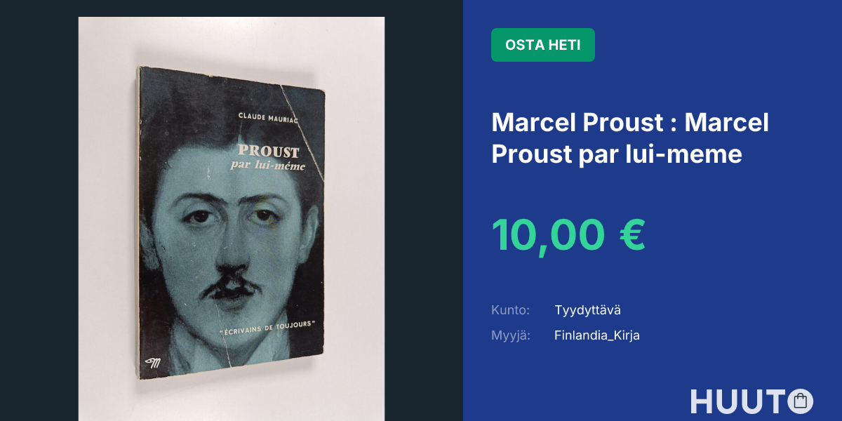 Marcel Proust : Marcel Proust par lui-meme - Huuto.net | Huuto.net