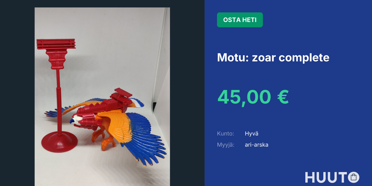 Motu: zoar complete | Huuto.net