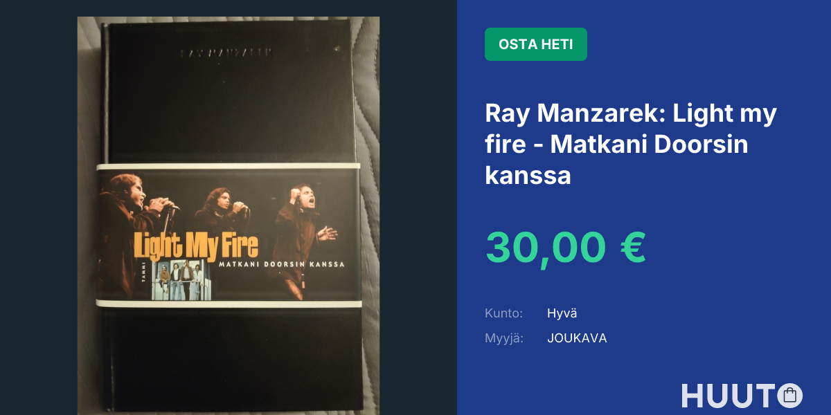 Ray Manzarek: Light my fire - Matkani Doorsin kanssa - Huuto.net ...