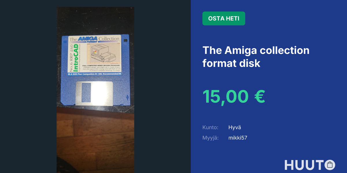 The Amiga collection format disk - Huuto.net