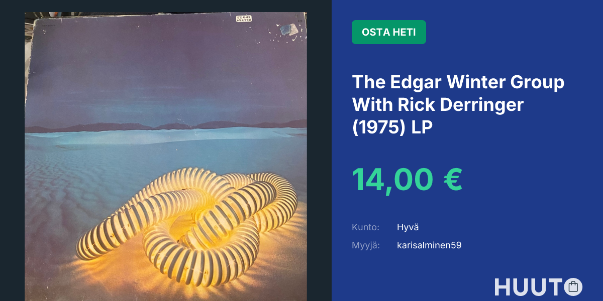 The Edgar Winter Group With Rick Derringer (1975) LP - Huuto.net
