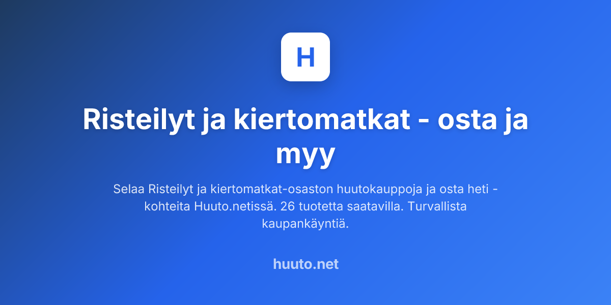 Risteilyt ja kiertomatkat - Matkat - Matkat | Huuto.net